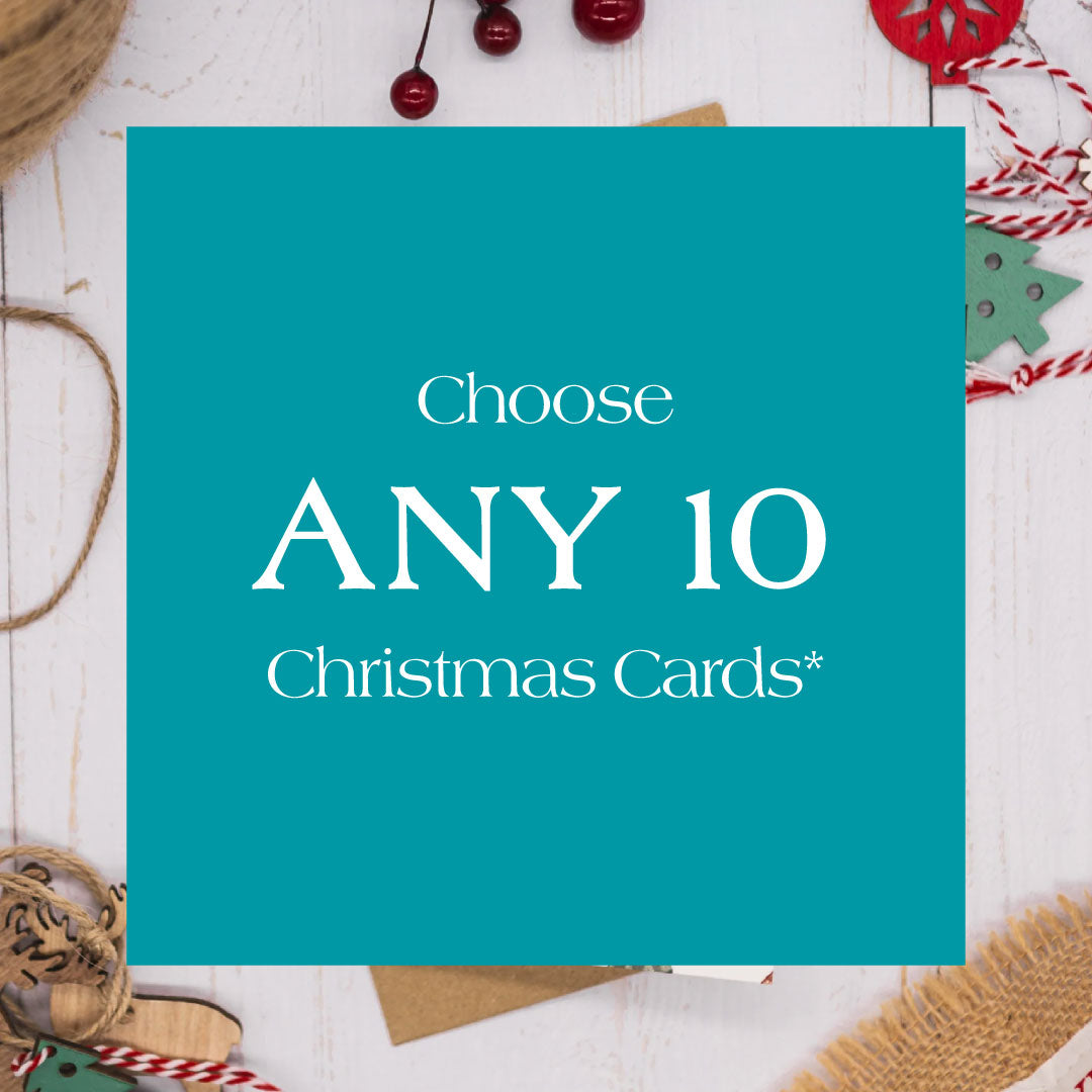 Any 10 Christmas Cards | Luxury Illustrated Christmas Cards | Kate + Coast